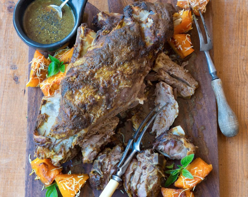 Devilled Lamb with Baked Spiced Pumpkin Recipe - Omak Meats Butcher